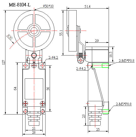 MOUJEN | M8 Positive Opening Limit Switches General Data