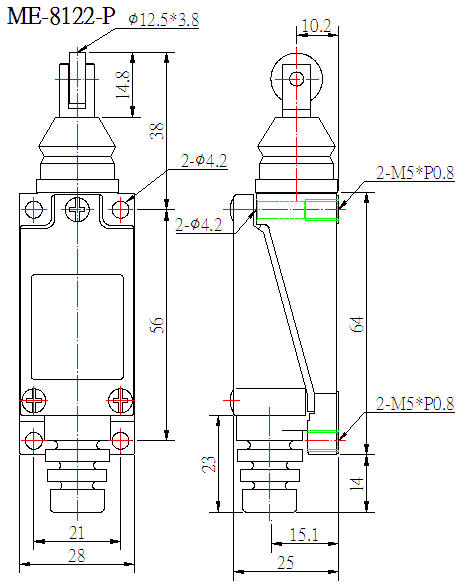 MOUJEN | M8 Positive Opening Limit Switches General Data